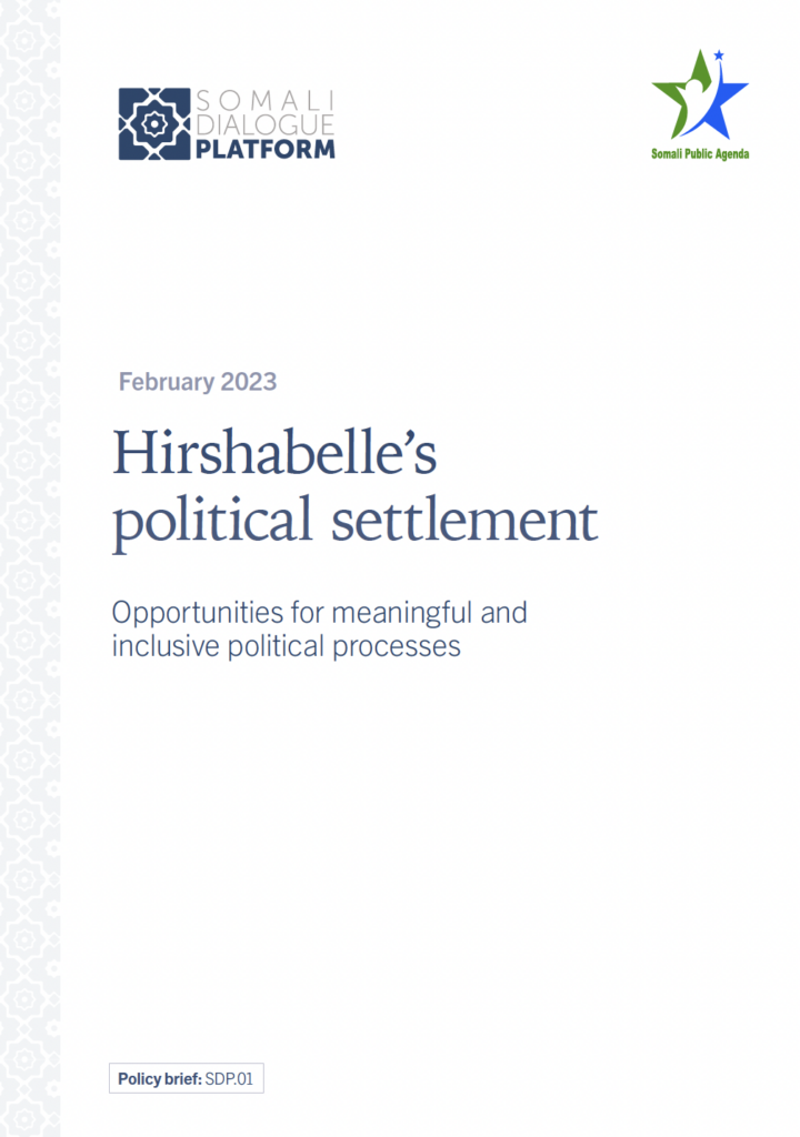 HIRSHABELLE’S POLITICAL SETTLEMENT: OPPORTUNITIES FOR MEANINGFUL AND ...