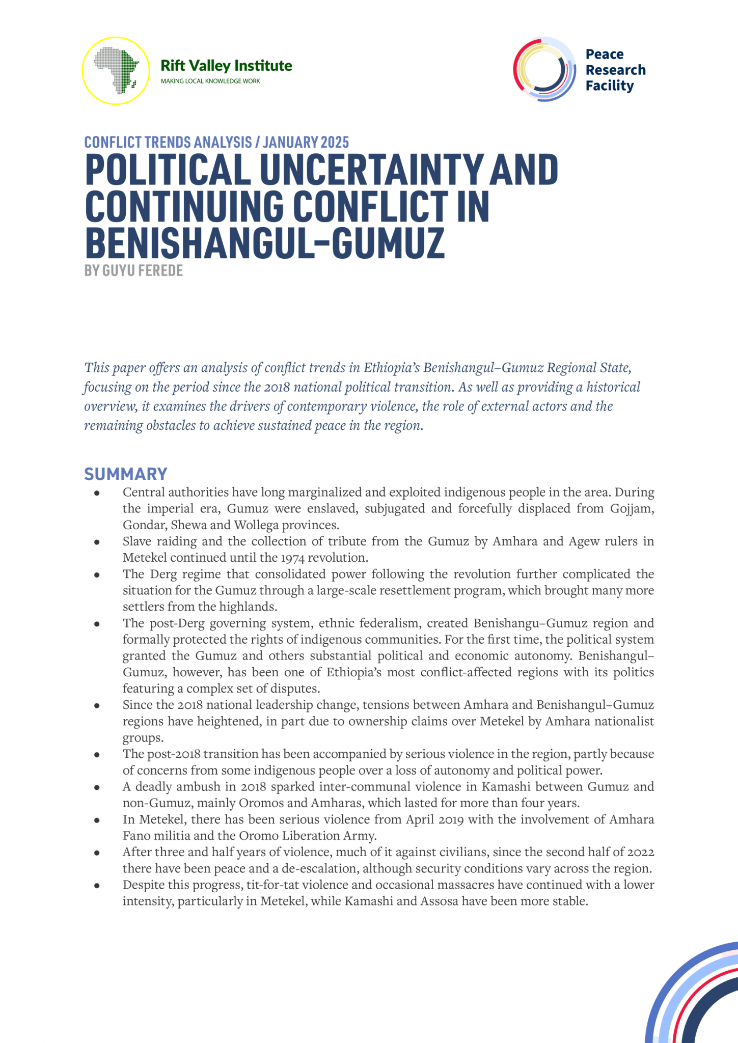 Publications – Rift Valley Institute