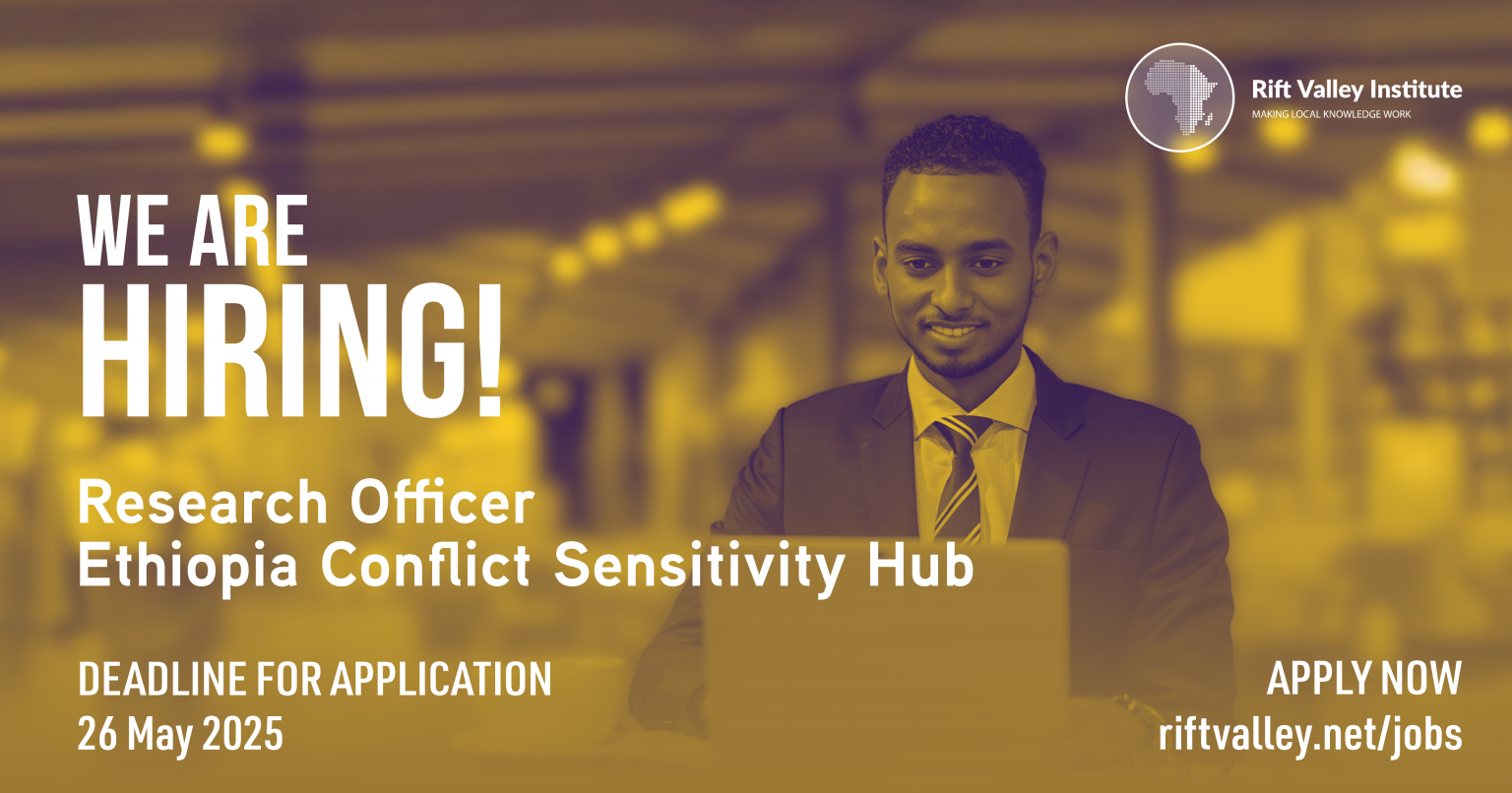 Research Officer (2 Positions) – Ethiopia Conflict Sensitivity Hub at ...