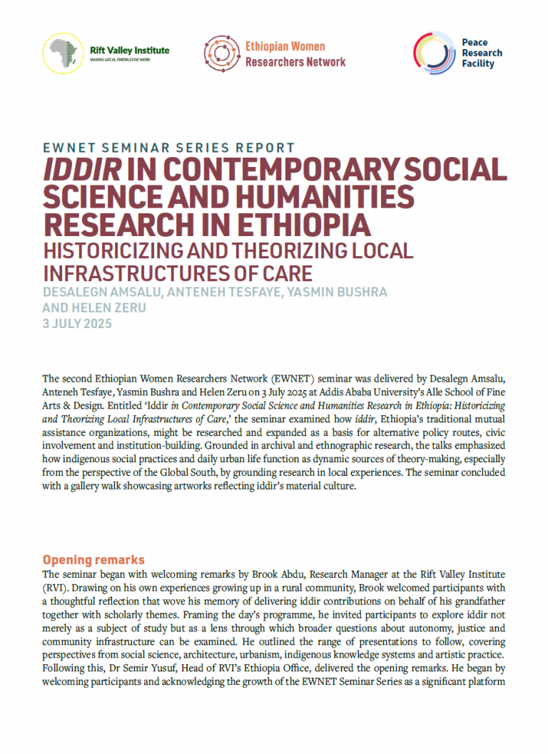 Iddir in Contemporary Social Science and Humanities Research in ...
